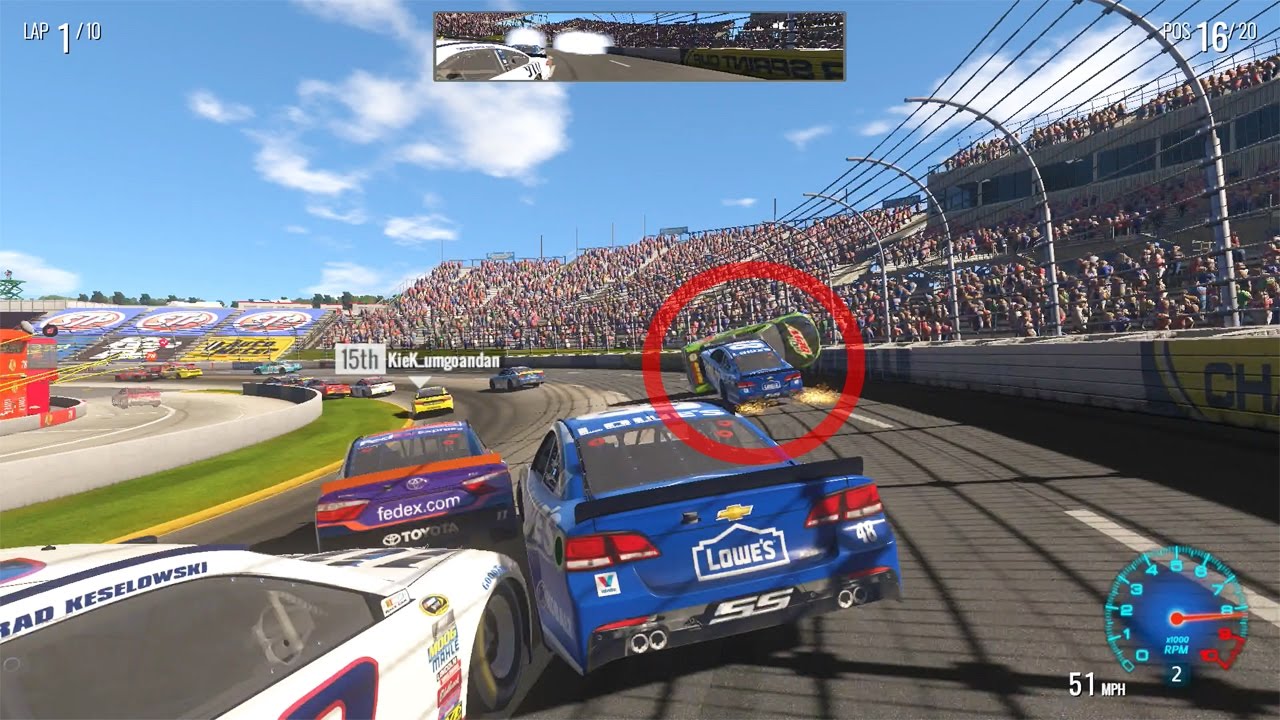 MARTINSVILLE BARREL ROLL! // NASCAR Heat Evolution Online Racing - YouTube