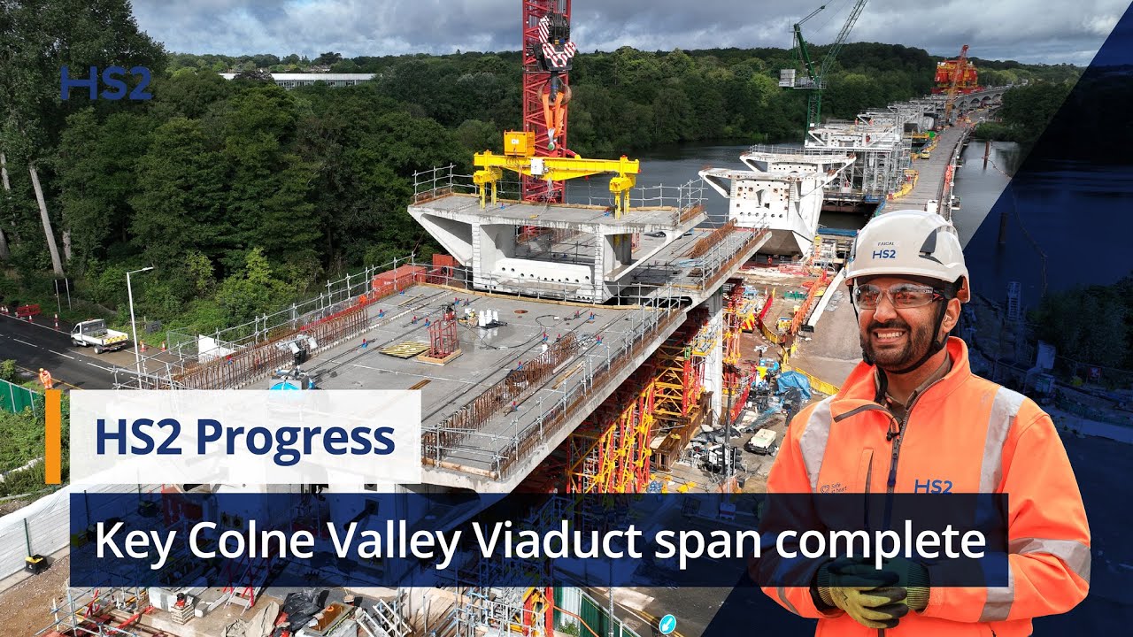 HS2 completes key Colne Valley Viaduct span during three-week road ...