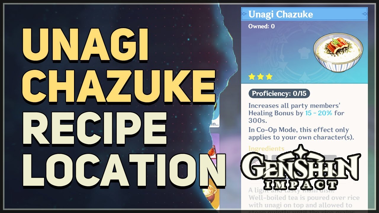 Unagi Chazuke Location Genshin Impact - YouTube