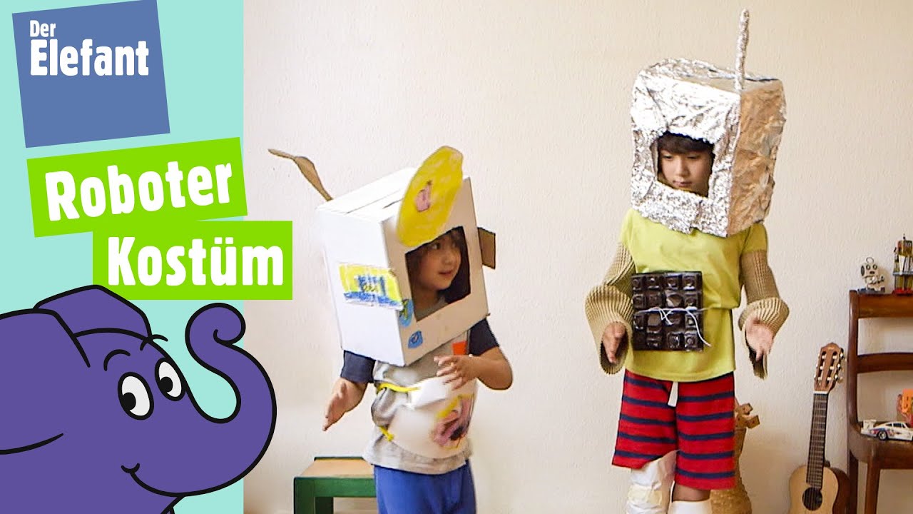 Wie bastelt man einen Roboter-Kostüm aus Kartons und Papier? | Der ...