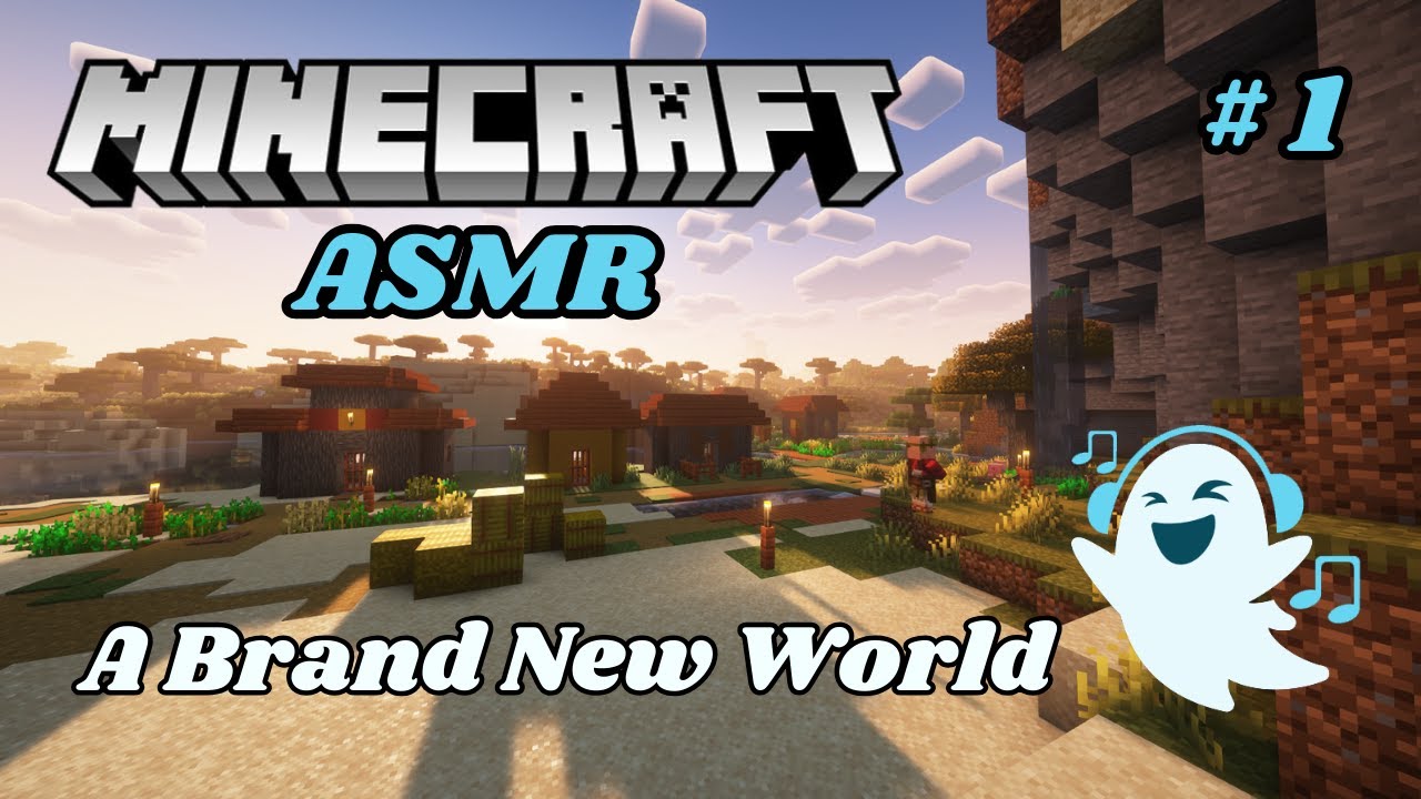 Minecraft ASMR Survival Let's Play | Ep 1 - A Brand New World - YouTube