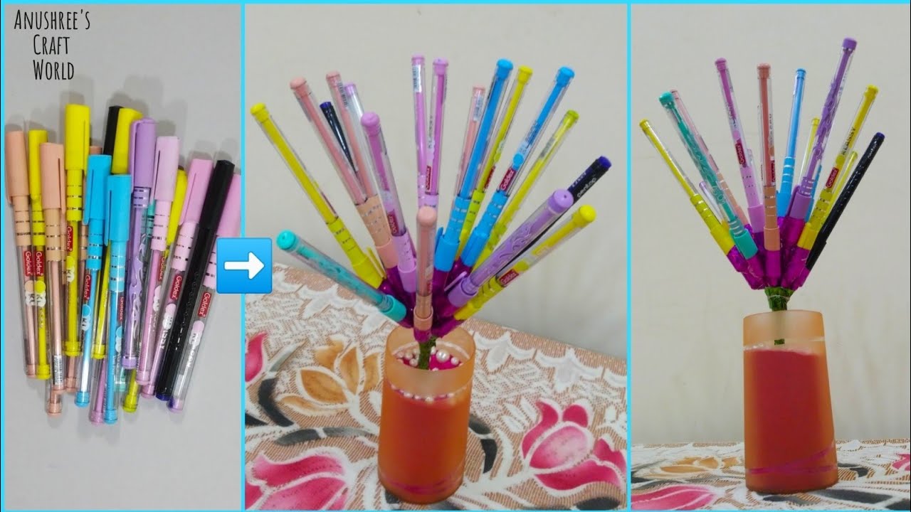 How to make a DIY Tree from Pen @AnushreesCraftWorld - YouTube