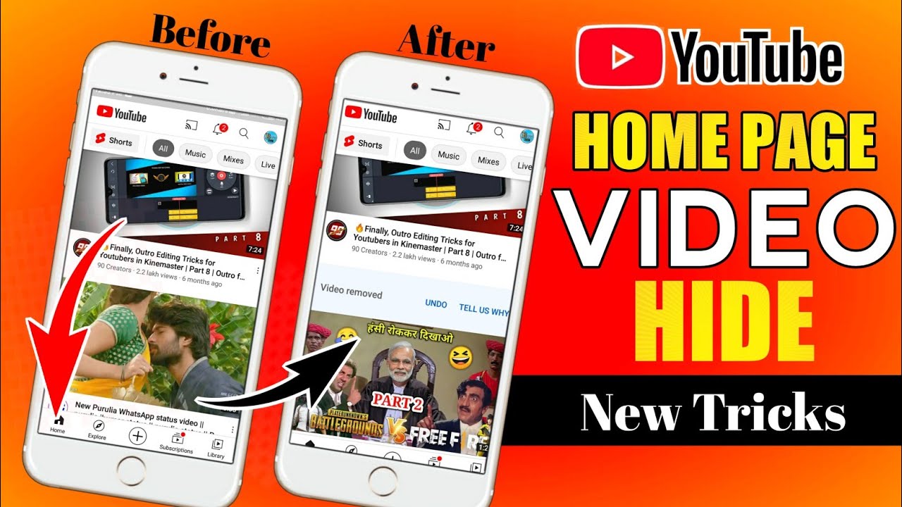 YouTube Homepage Video Hide।How To Remove YouTube HomePage Recommend ...