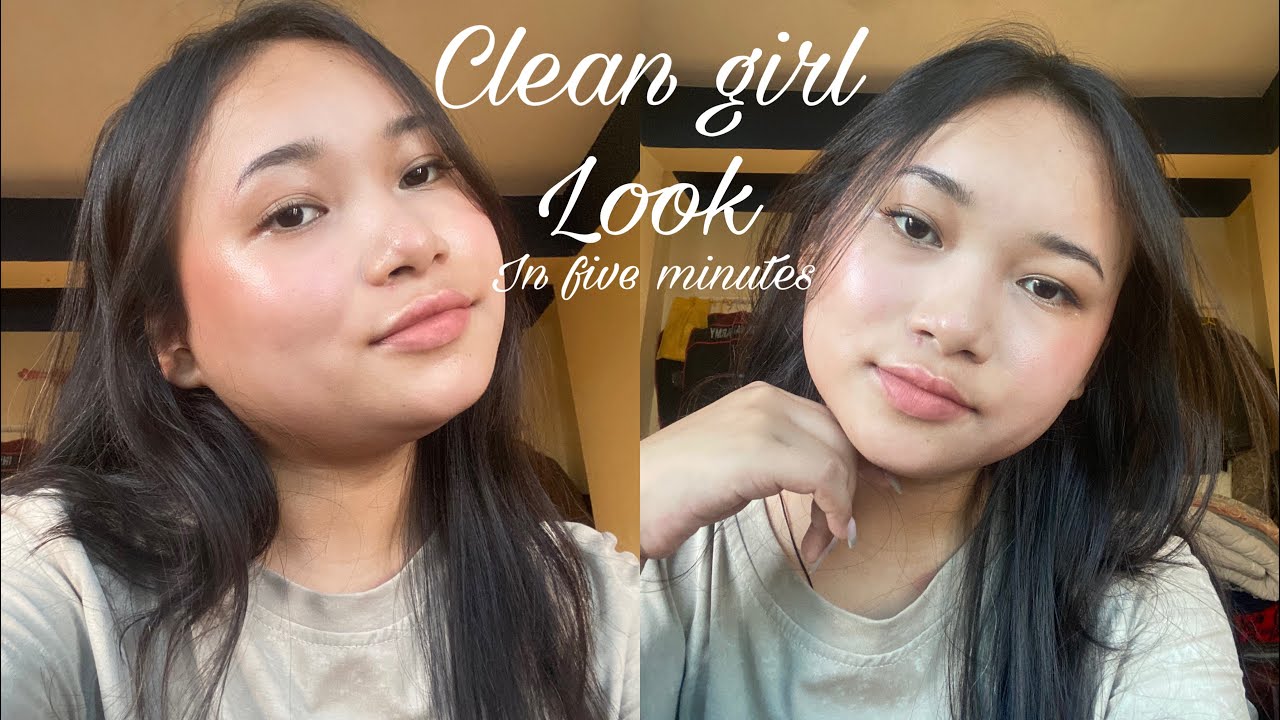 Clean girl look in 5 minutes (no foundation just simple go to look ...