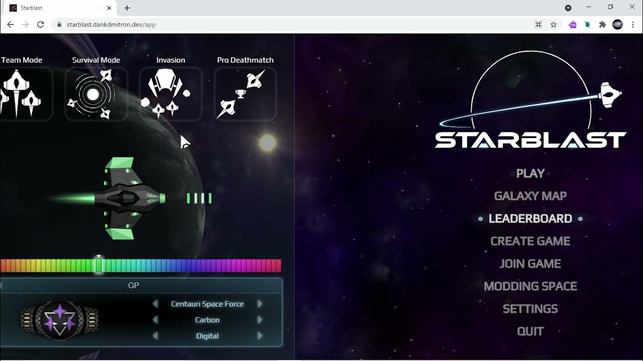 Starblast.io - How to play and get a free ecp - YouTube