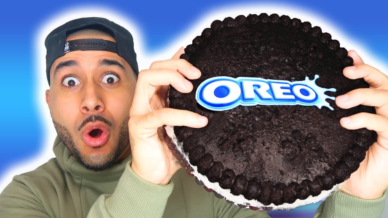 DIY GIANT OREO COOKIE TASTE TEST!! - YouTube