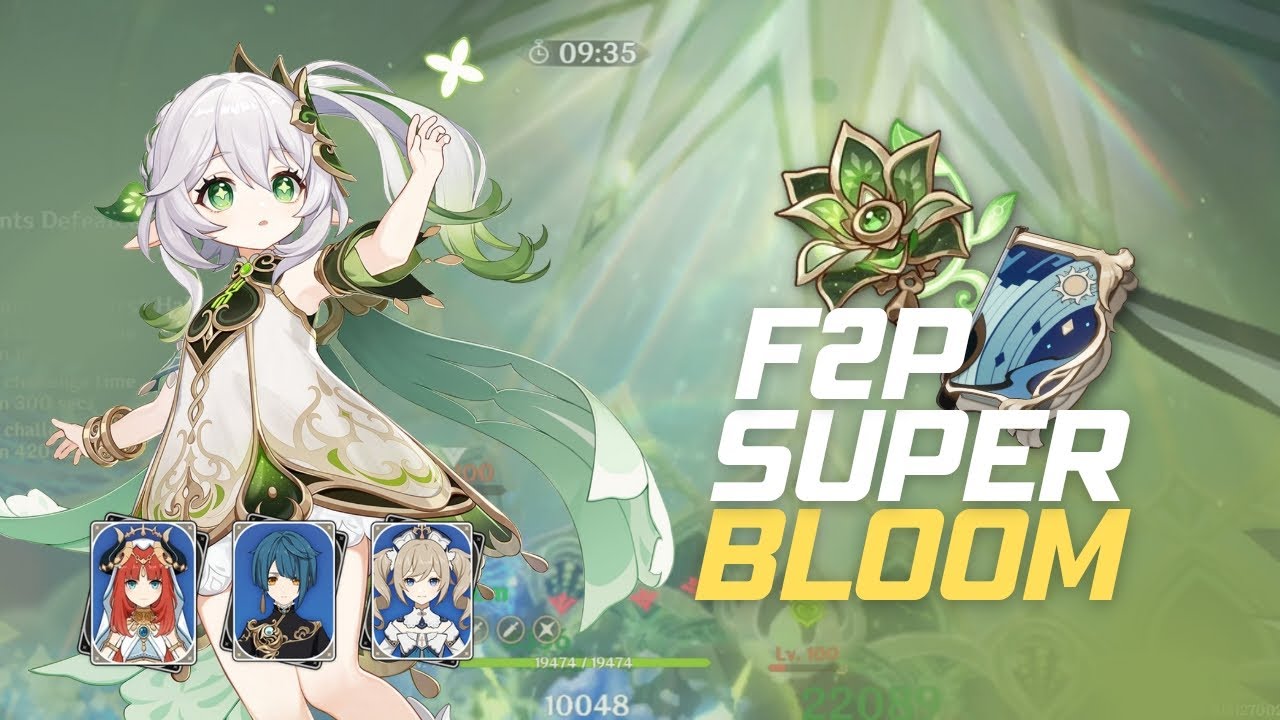 My F2P Nahida Nilou SUPERBLOOM Build for Abyss 12 First Half ! (Android) - YouTube