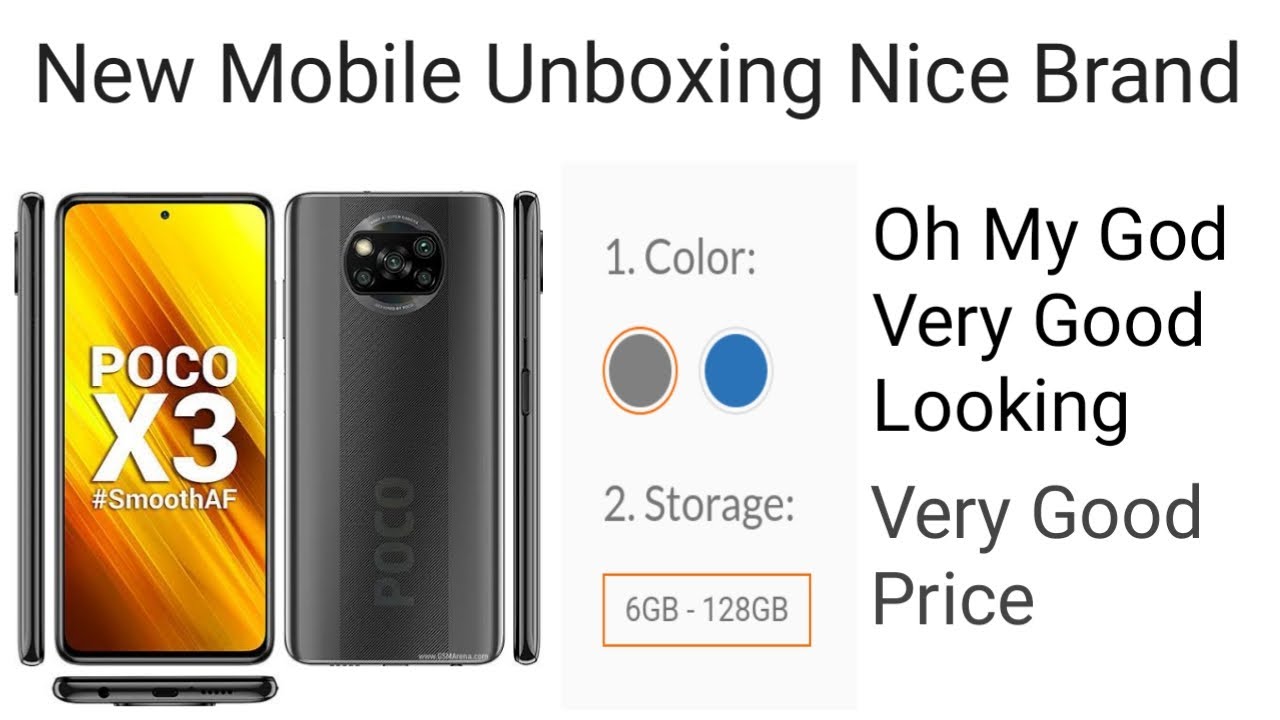 Poco X3 Mobile Unboxing See First looking - YouTube
