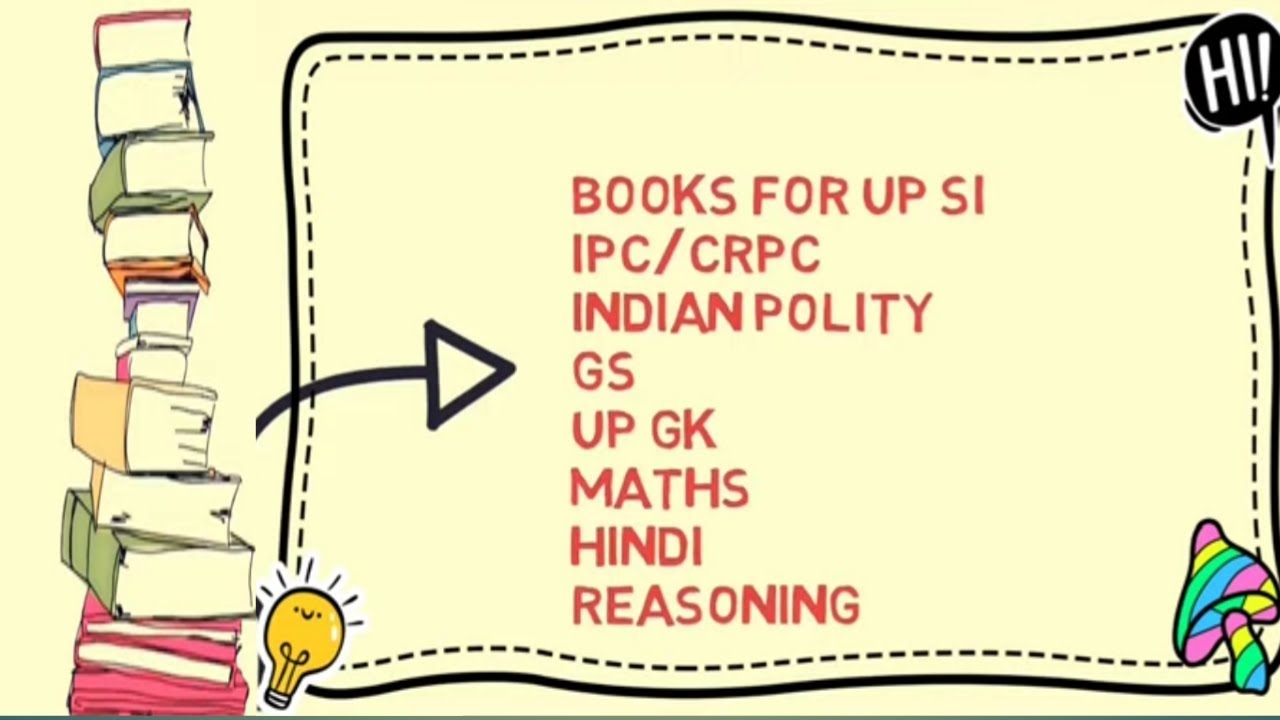Best Books For UPSI | Books for UP SI - YouTube