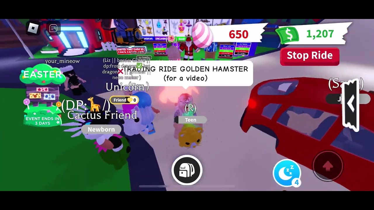 Trading a golden hamster in adopt me! - YouTube