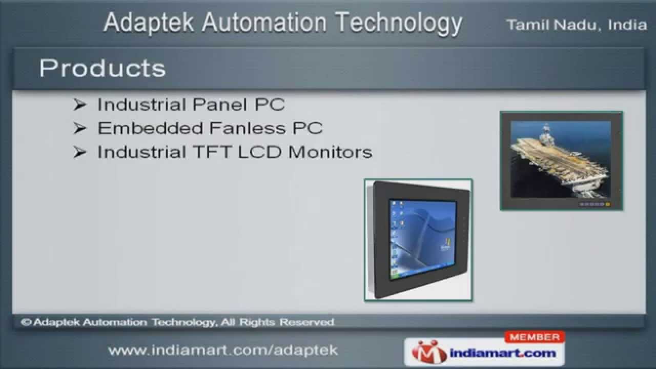 Industrial Panel PC by Adaptek Automation Technology, Chennai - YouTube