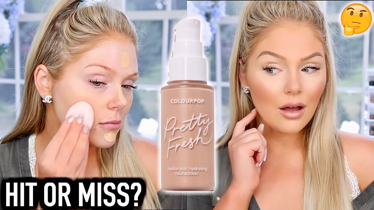 NEW COLOURPOP PRETTY FRESH FOUNDATION | FIRST IMPRESSIONS, SWATCHES ...