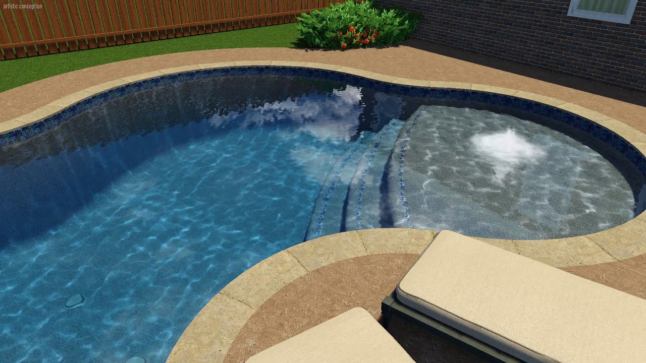 Alcala Pool Design by Backyard Amenities - YouTube