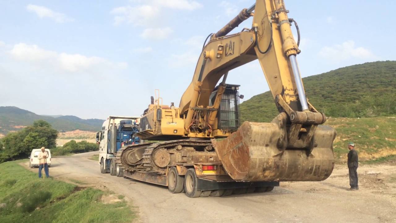 Loading By Side The Caterpillar 375B Excavator - Fasoulas Heavy ...