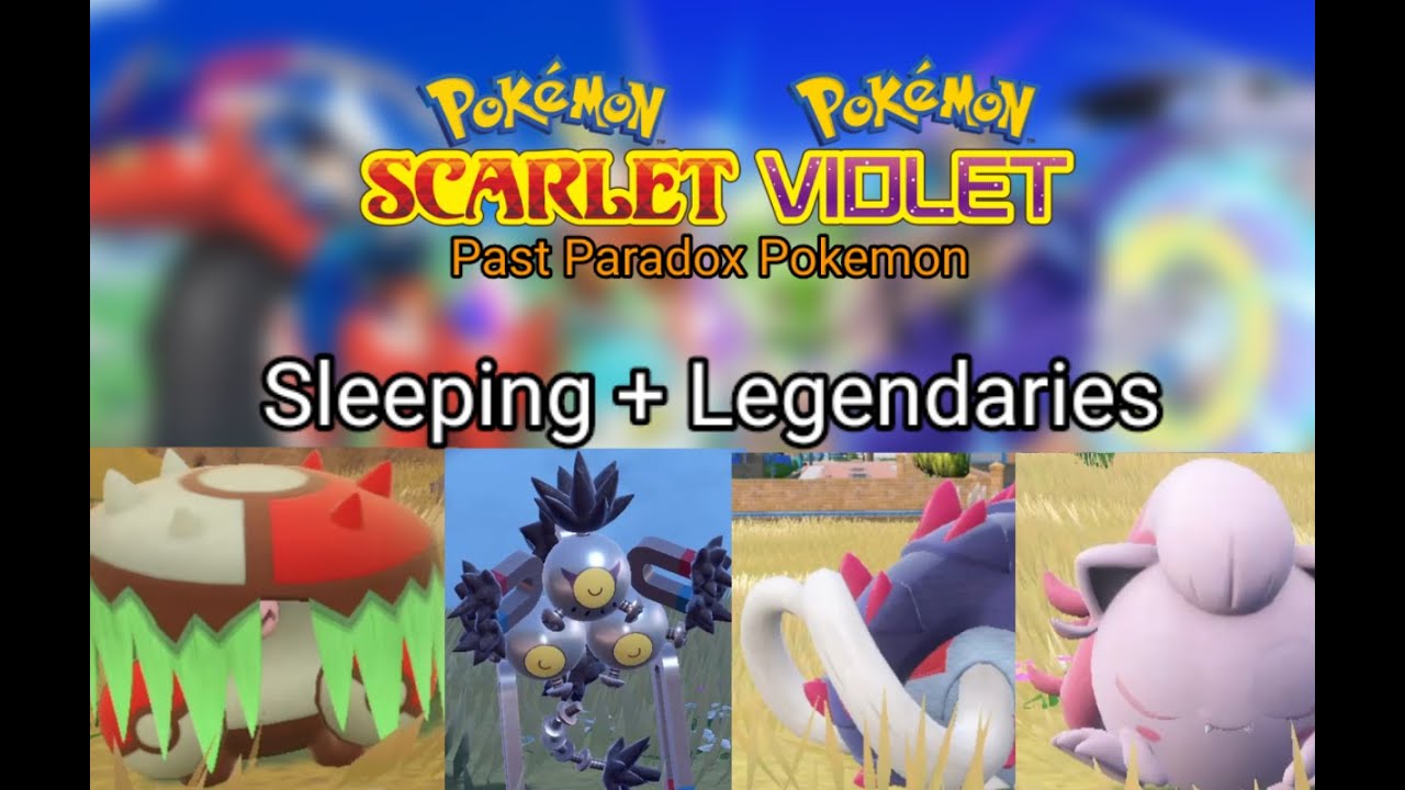 Pokémon Scarlet & Violet | All Past Paradox Mons Sleeping + Legendaries ...