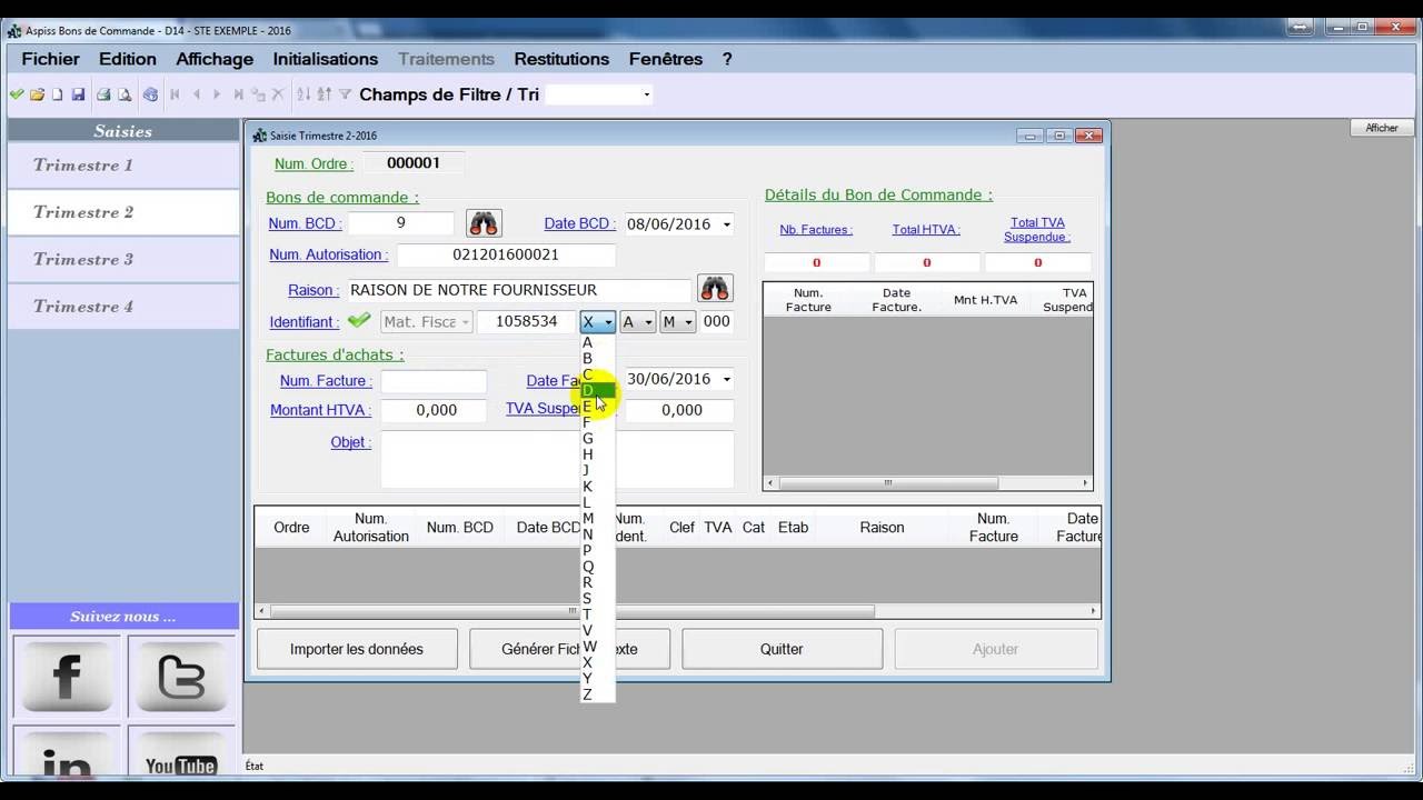 BCD 02 Saisie Manuelle et Finalisation de la déclaration - YouTube