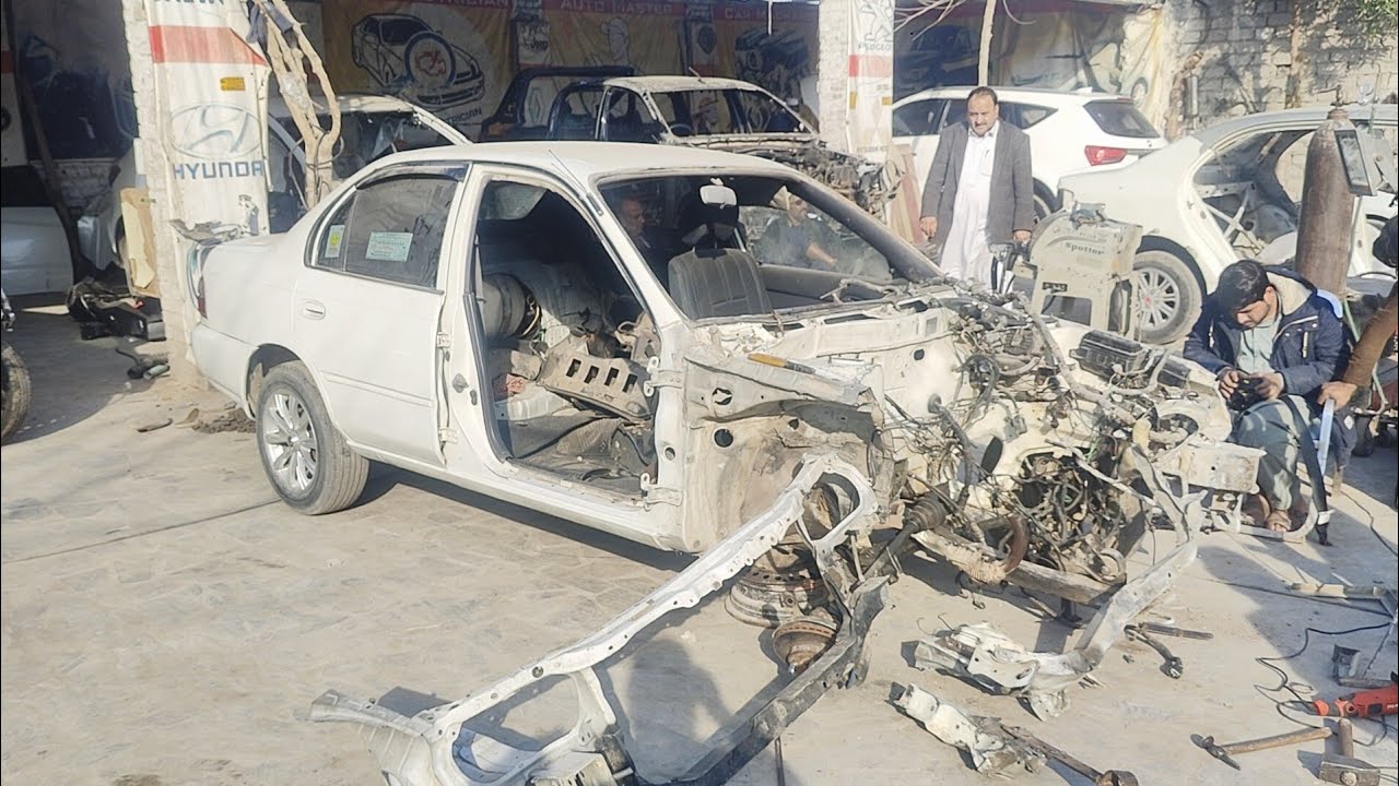 Most Wonderful Process Old Toyota Corolla Major accident Amazing ...