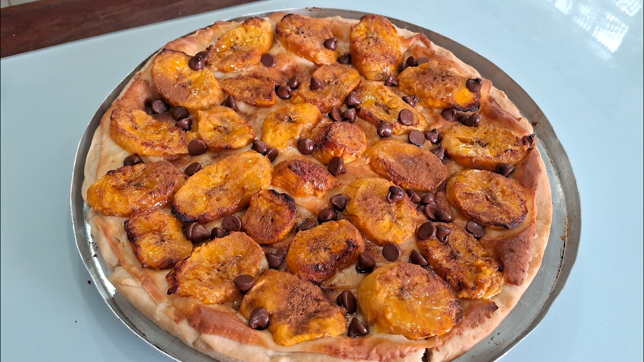 Pizza Doce de Banana com Chocolate e Mel: A Delícia que Vai Surpreender ...