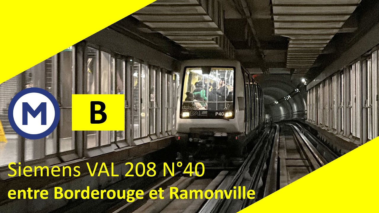 Tisséo - Siemens VAL 208 N°40 entre Borderouge et Ramonville (Ft ...
