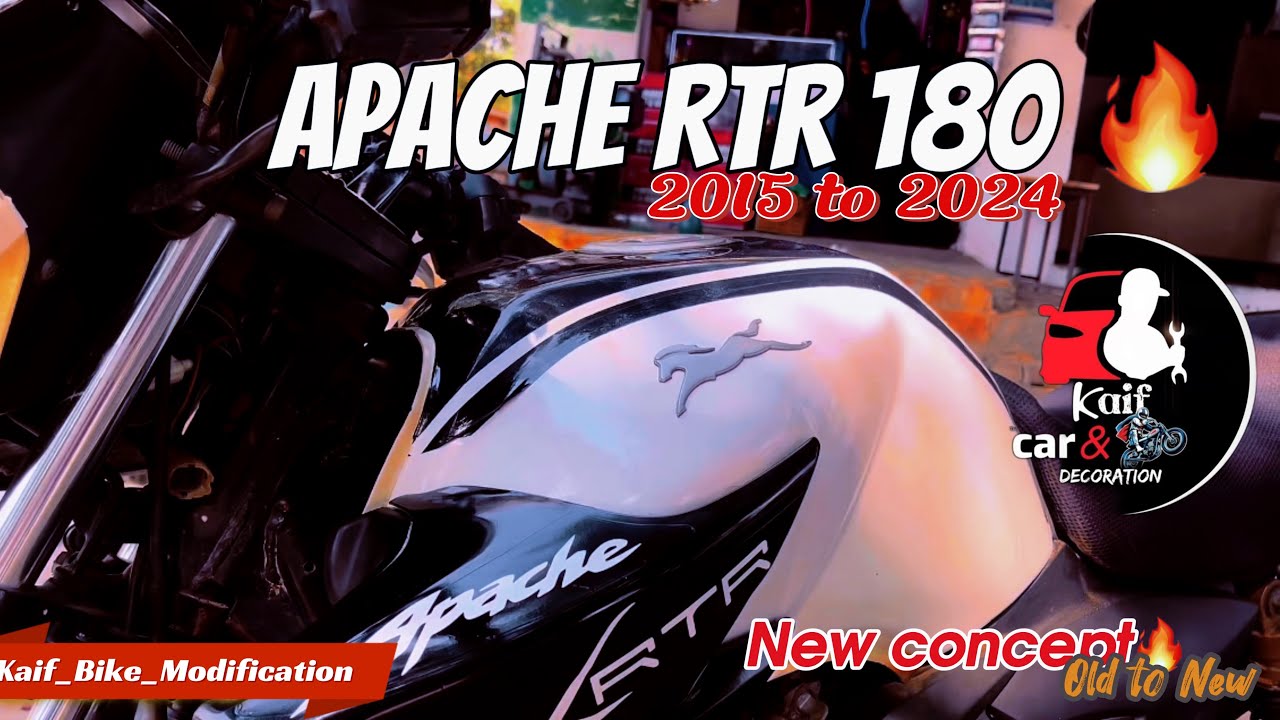 APACHE RTR old to new 🤩| New Model Apache | kaif_bike_modification |kbm ...