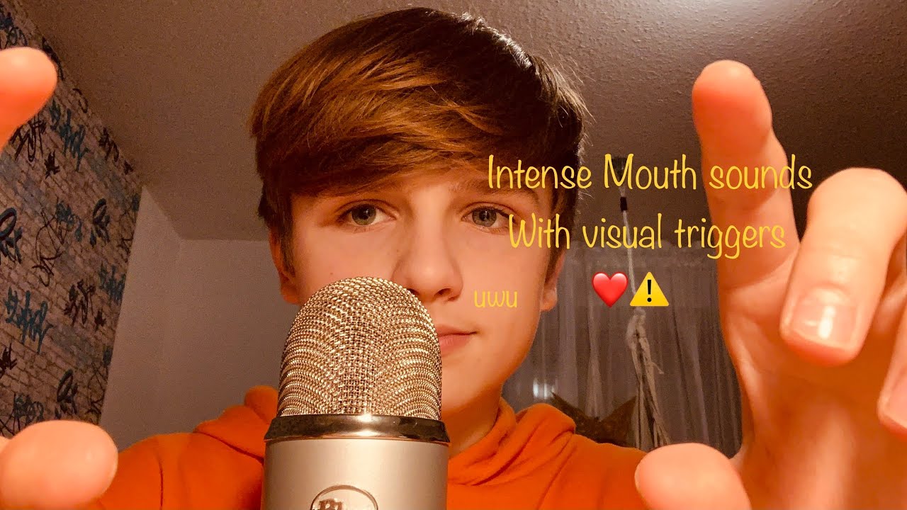 ASMR Intense mouth sounds with Visual triggers ️ :) - YouTube