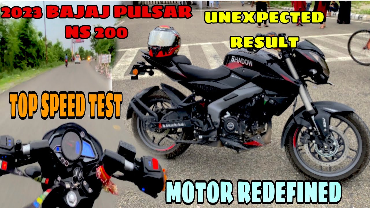 2023 Bajaj Pulsar NS 200 BS7 Top Speed Test |All Gear Top Speed Test ...