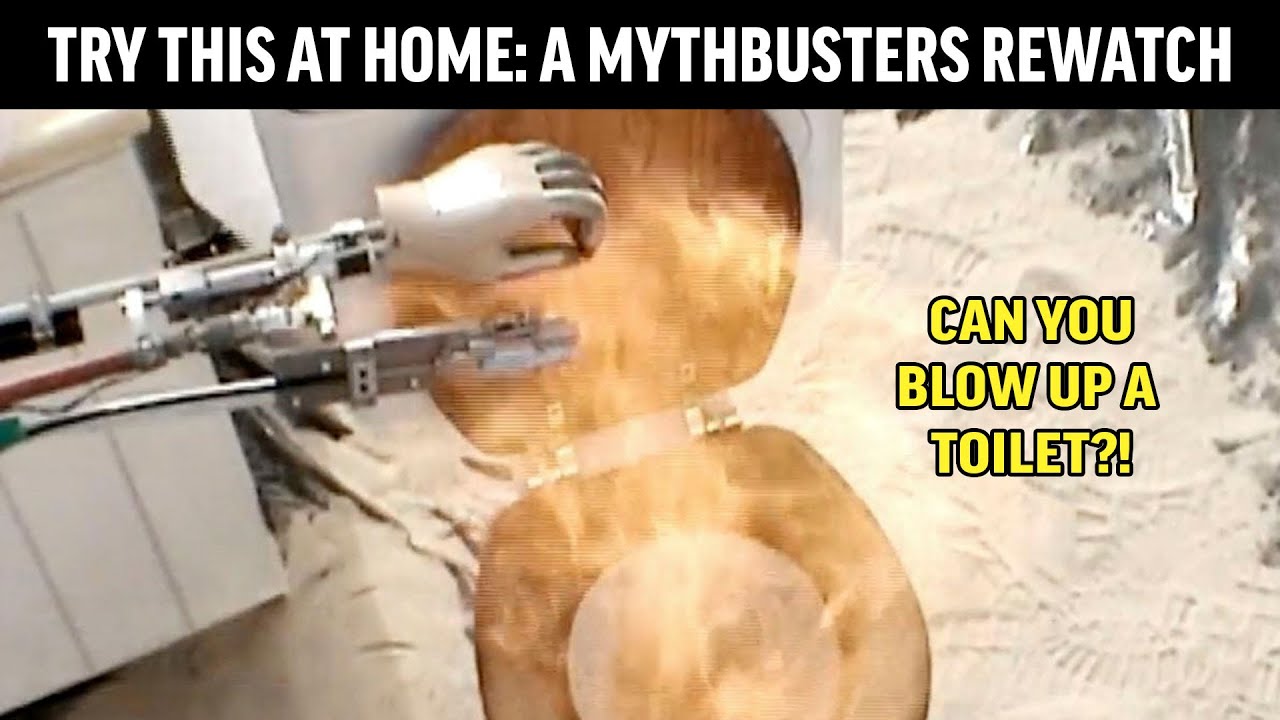Mythbusters 201: Ice Bullet / Exploding Toilet / Who Gets Wetter? | Try ...