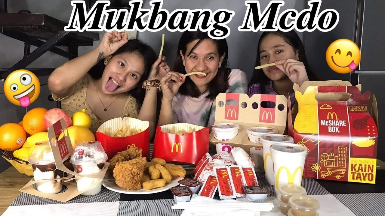 MUKBANG MCDO!CHALLENGE TO SPEAK ENGLISH MY DAUGHTER!!!# ...