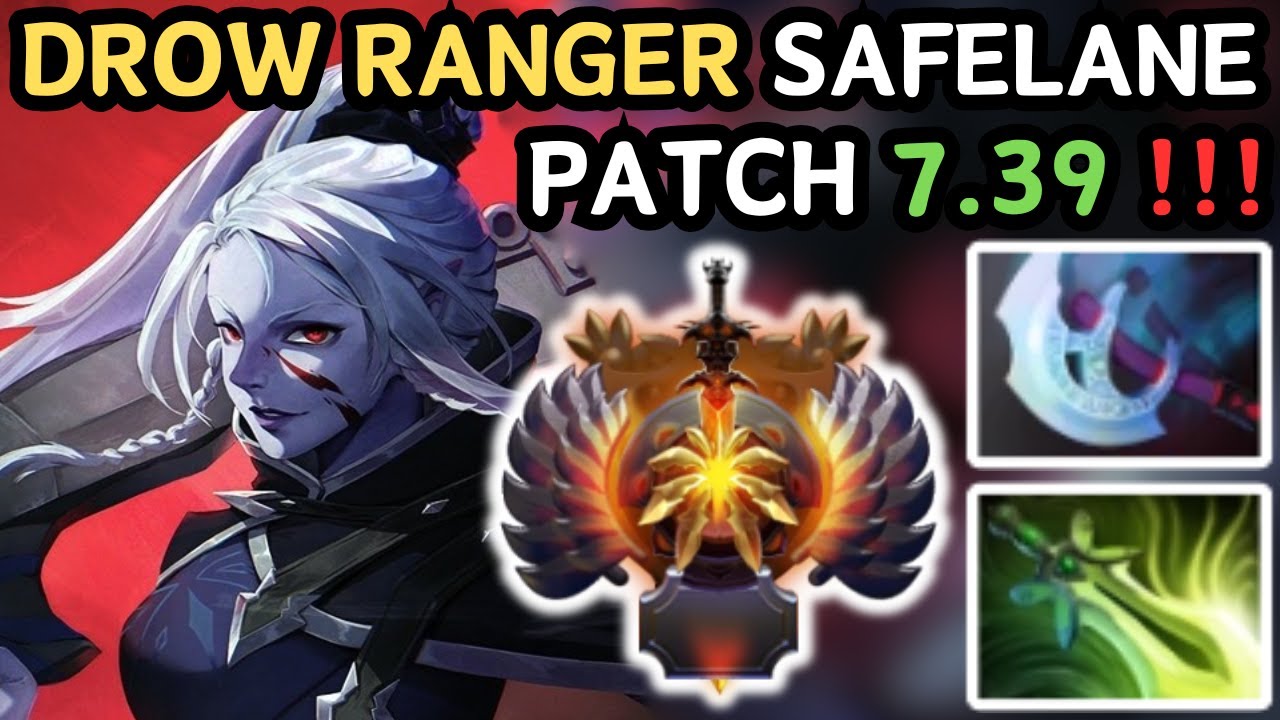 🔥 NEW PATCH 7.39 - IMMORTAL DROW RANGER Hard Carry Gameplay 0 DEAD 🔥 ...
