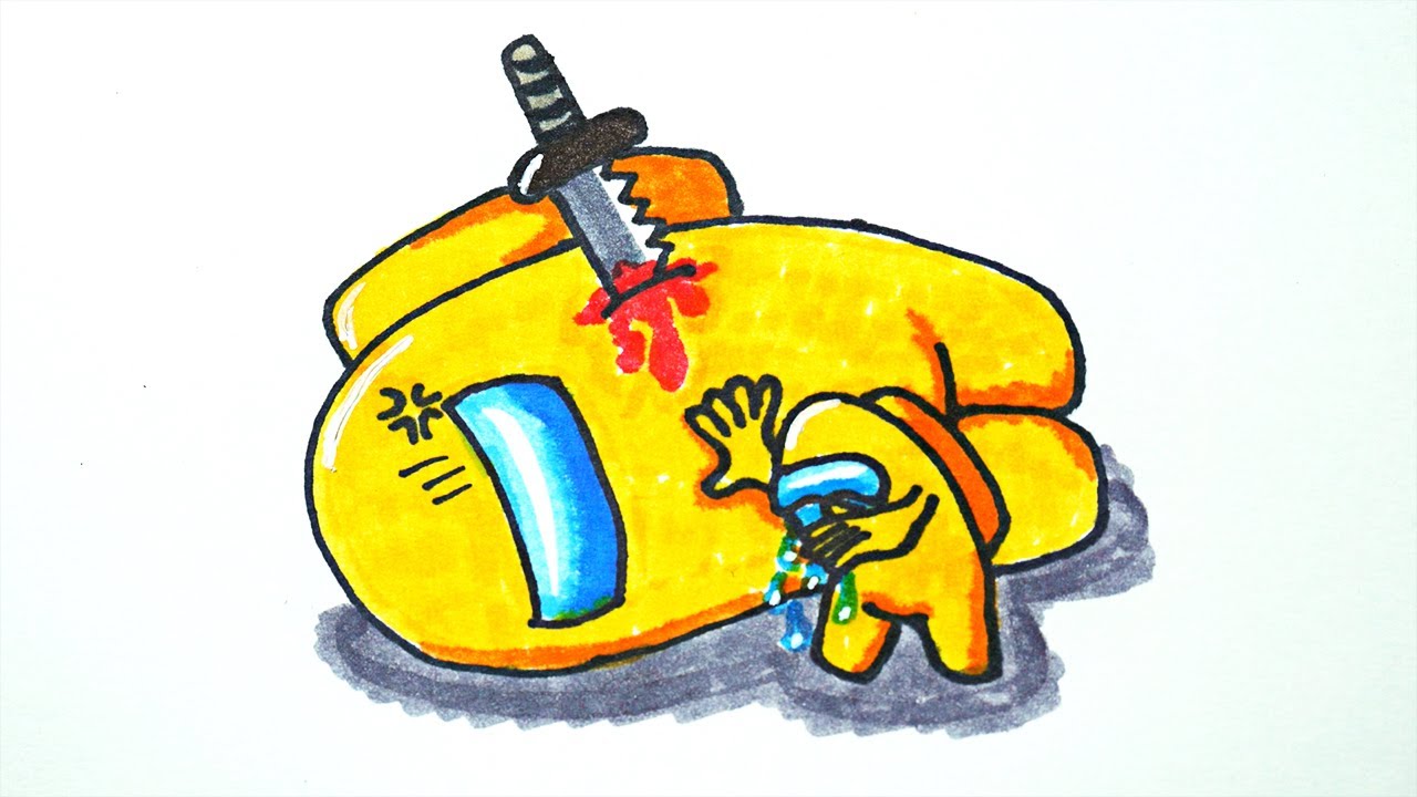 Among Us Mini Crewmate Crying | Among Us Drawing - YouTube