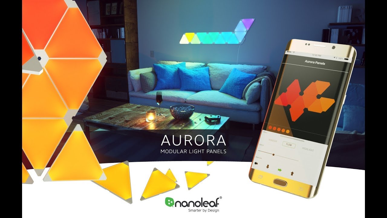 NanoLeaf Aurora RGB Light Panel Review - YouTube