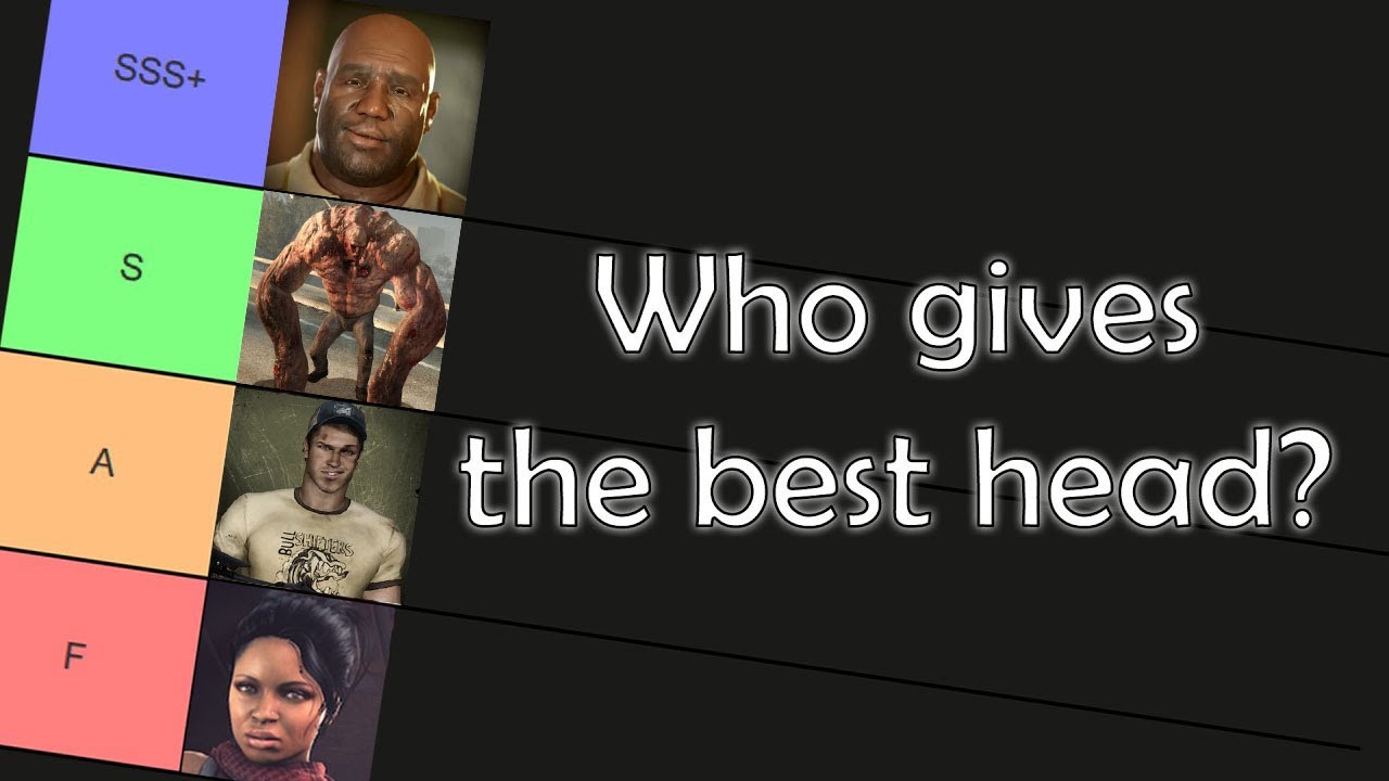 Ranking How Good Left 4 Dead Characters Are At Giving Head Tier List ...