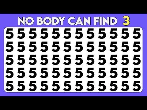 Test Your Observation Skills | Number and Letter Edition | Easy, Medium, & Hard Levels | 40 Puzzle 