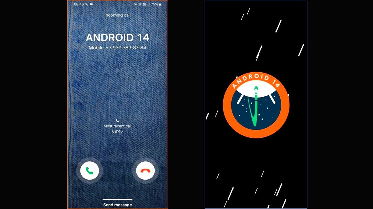 Samsung Galaxy S23 Android 14 Incoming Call (Screen Video) - YouTube