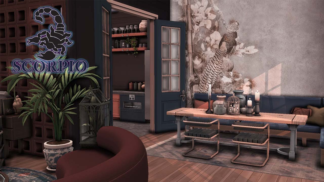 SCORPIO Apartment | The Sims 4 Speed build - YouTube