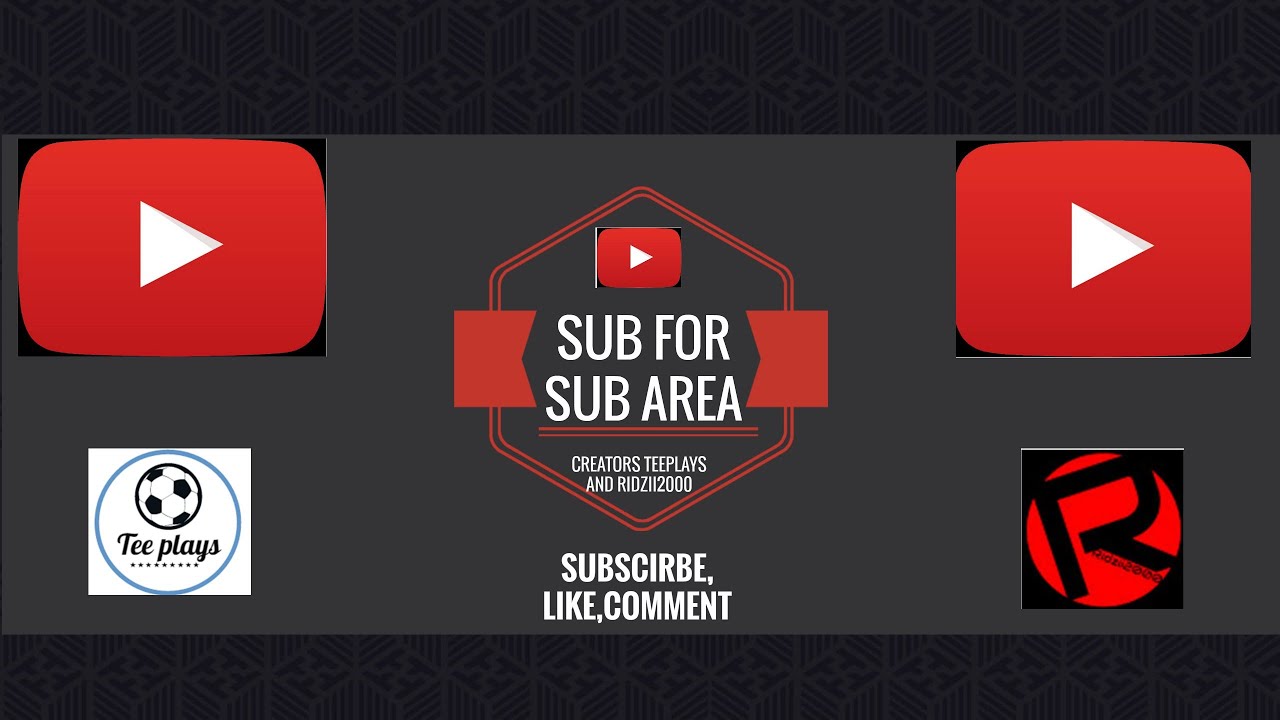 SUB FOR SUB AREA - YouTube
