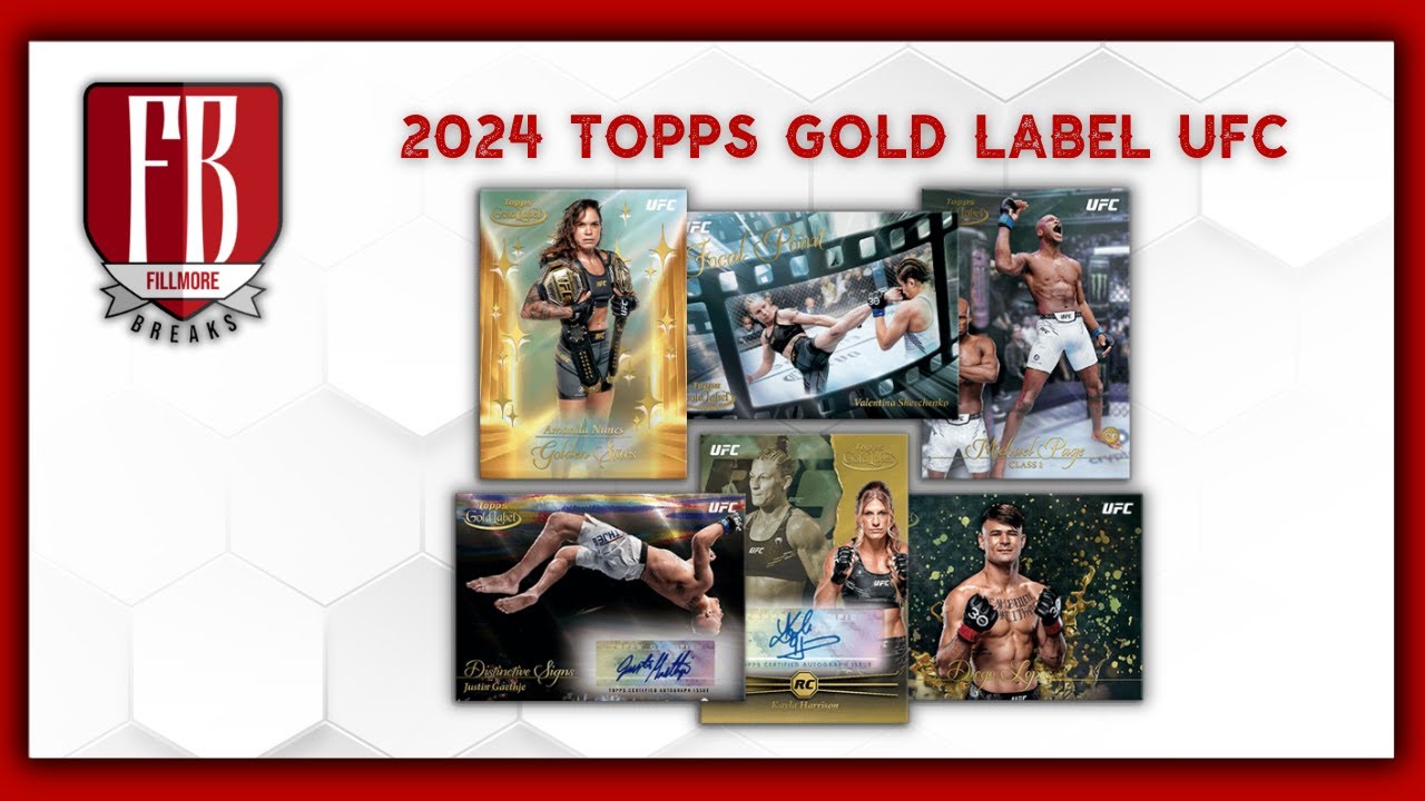 2024 Topps Gold Label UFC | 8 Box Case Break #1 Random Fighters - YouTube