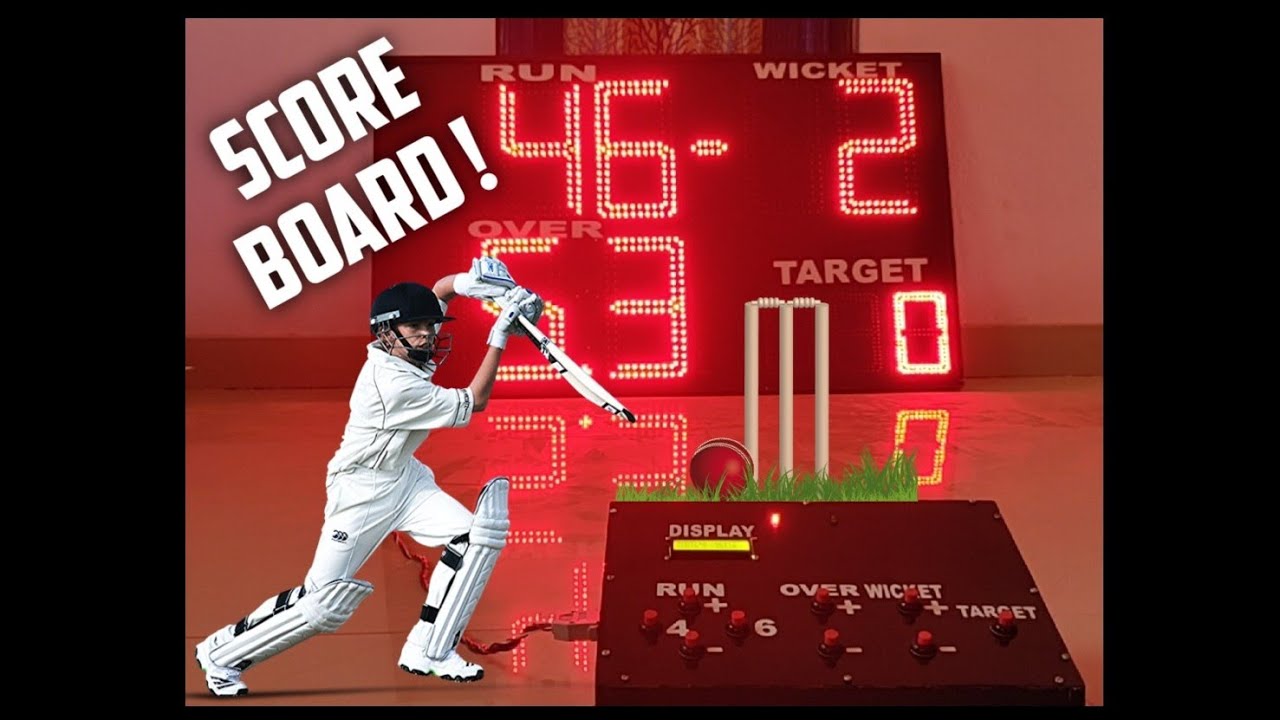 Cricket Score Board Controller 🏏 - YouTube