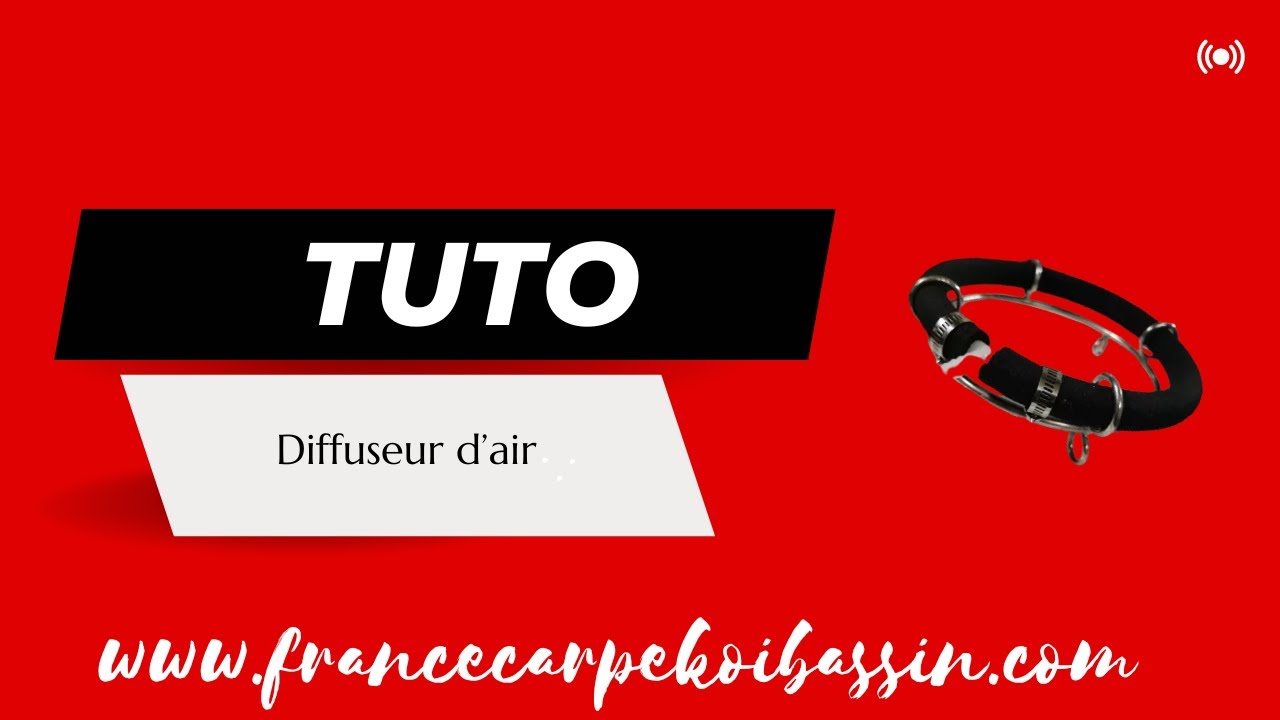 TUTO DIFFUSEUR D'AIR, tuyau japonais pour votre BASSIN - YouTube