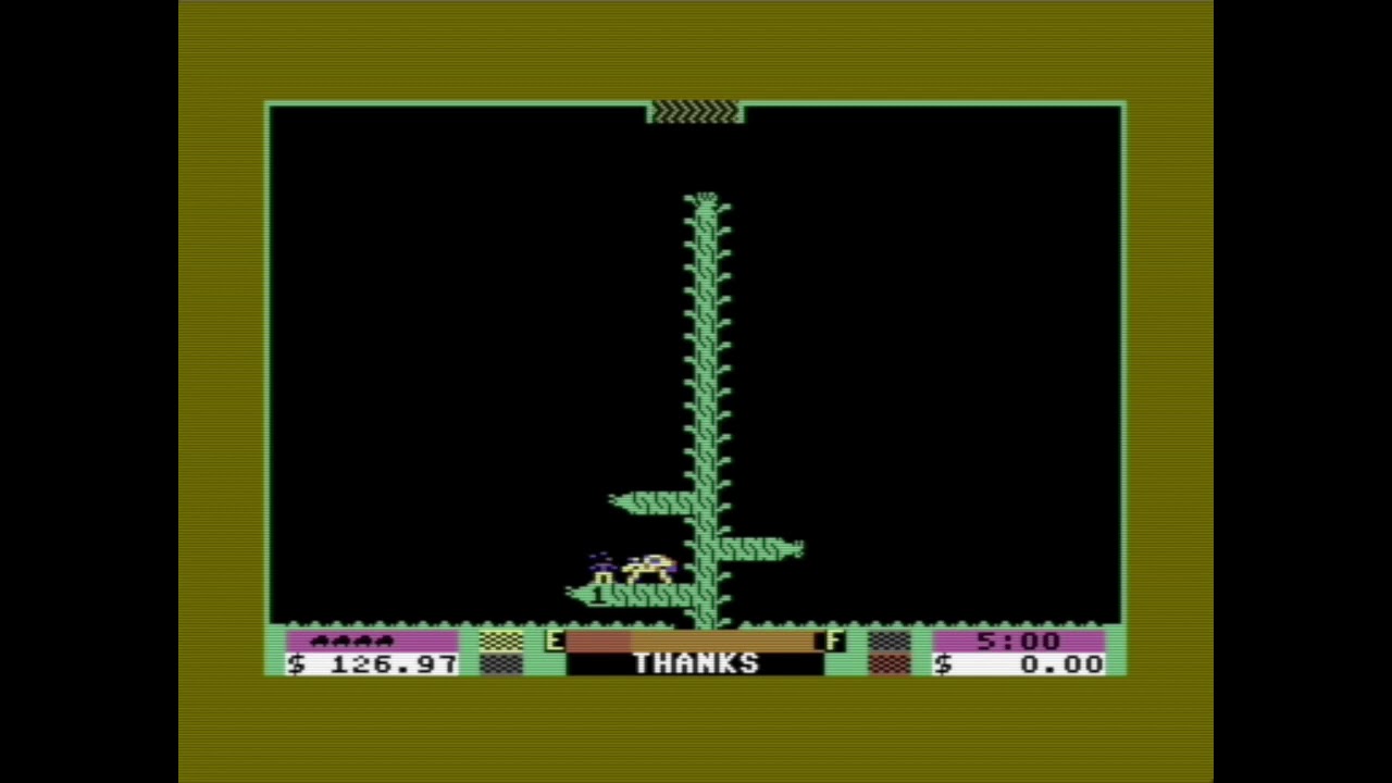 Commodore 64 - c64 - Space Taxi - Beanstalk level quickest ever ...