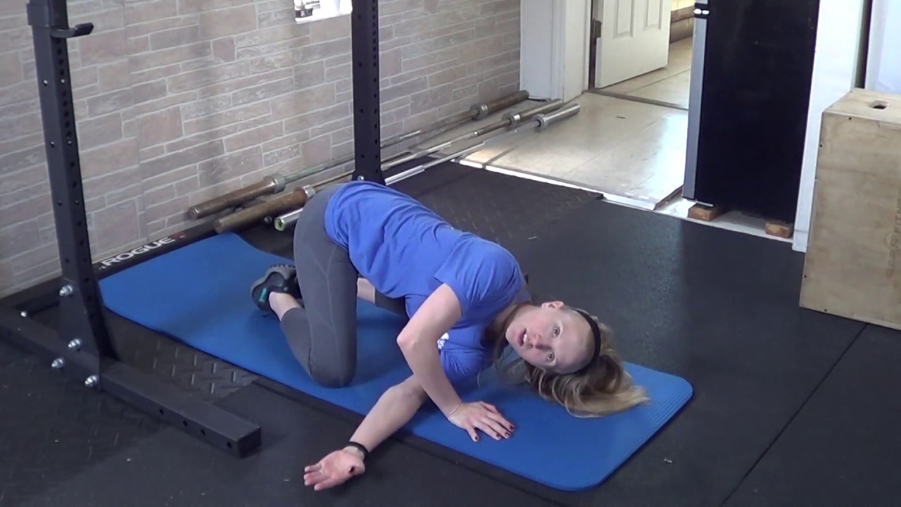 How to Thread the Needle Stretch - YouTube