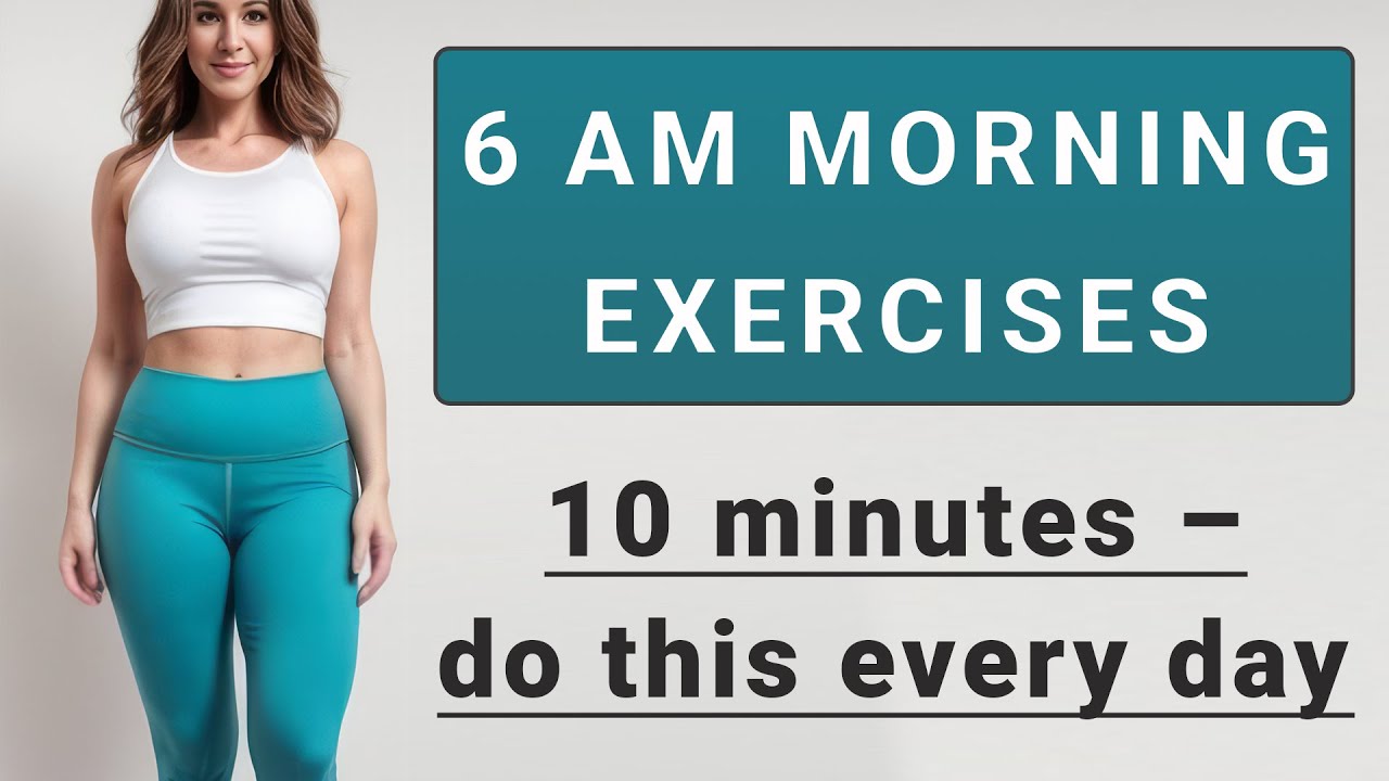 6am Morning Exercises - Do this After Waking Up ️ 20 Exercises Beginner ...