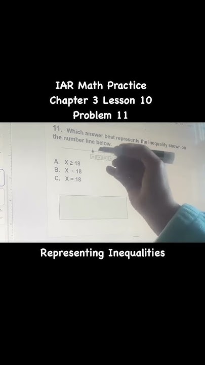 IAR Math Practice Chapter 3 Lesson 10 Problem 11 Representing ...