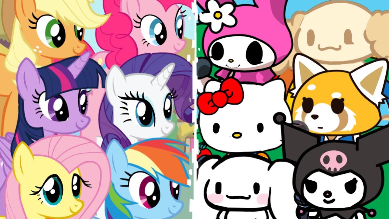 Hot Air Balloon But My Little Pony & Hello Kitty and Friends Sing It ...