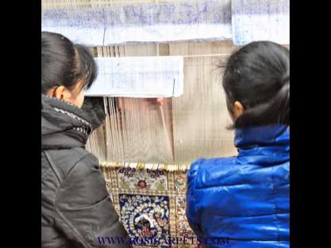 Handmade handknotted silk rug cut pile commercial carpet(email:bosicarpets@gmail.com)