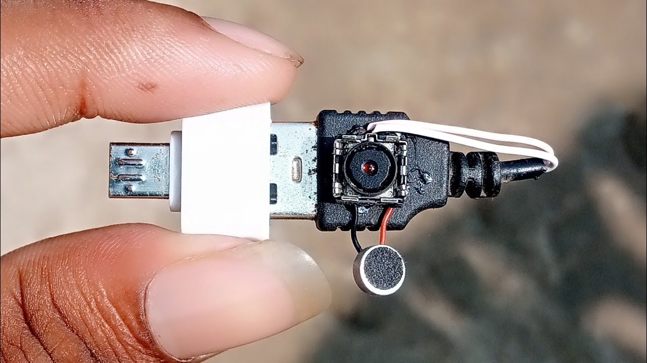 How to make, USB spy camera,at home, from my old mobile camera make spy ...