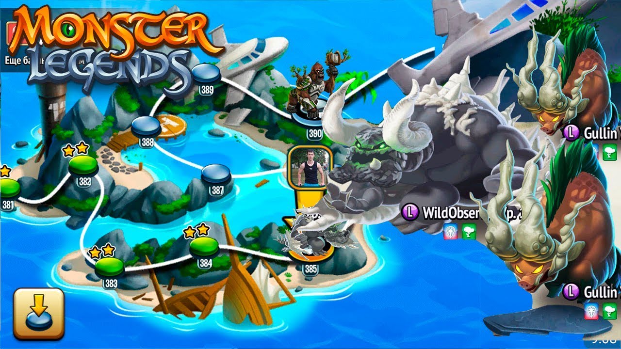 Босс Judgment Карта странствий 385 Monster Legends прохождение - YouTube