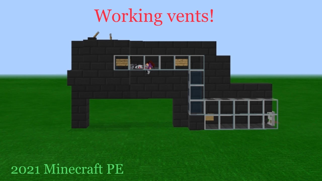 How to make working vents in Minecraft PE - YouTube