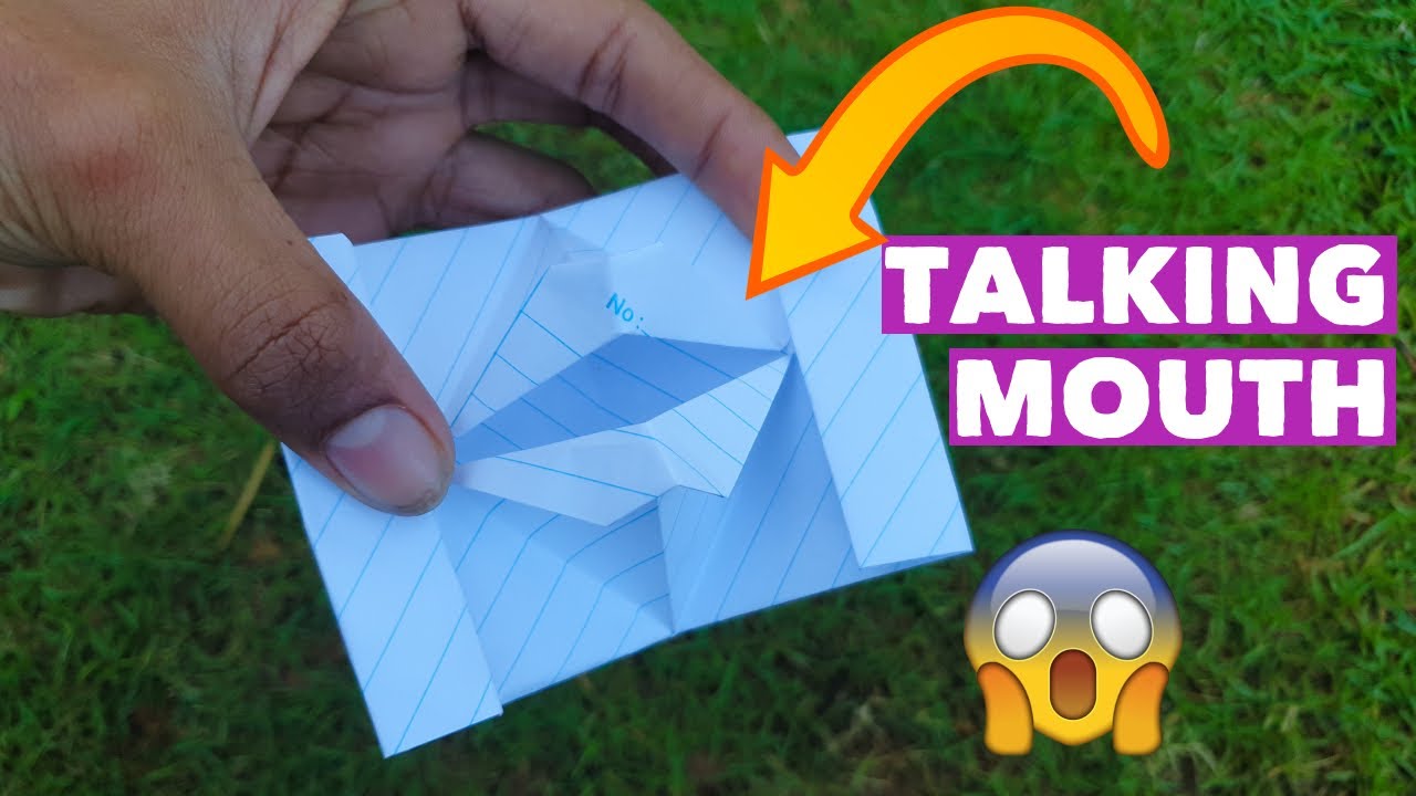 How to Make Talking Paper Mouth | Easy Origami Tutorial - YouTube