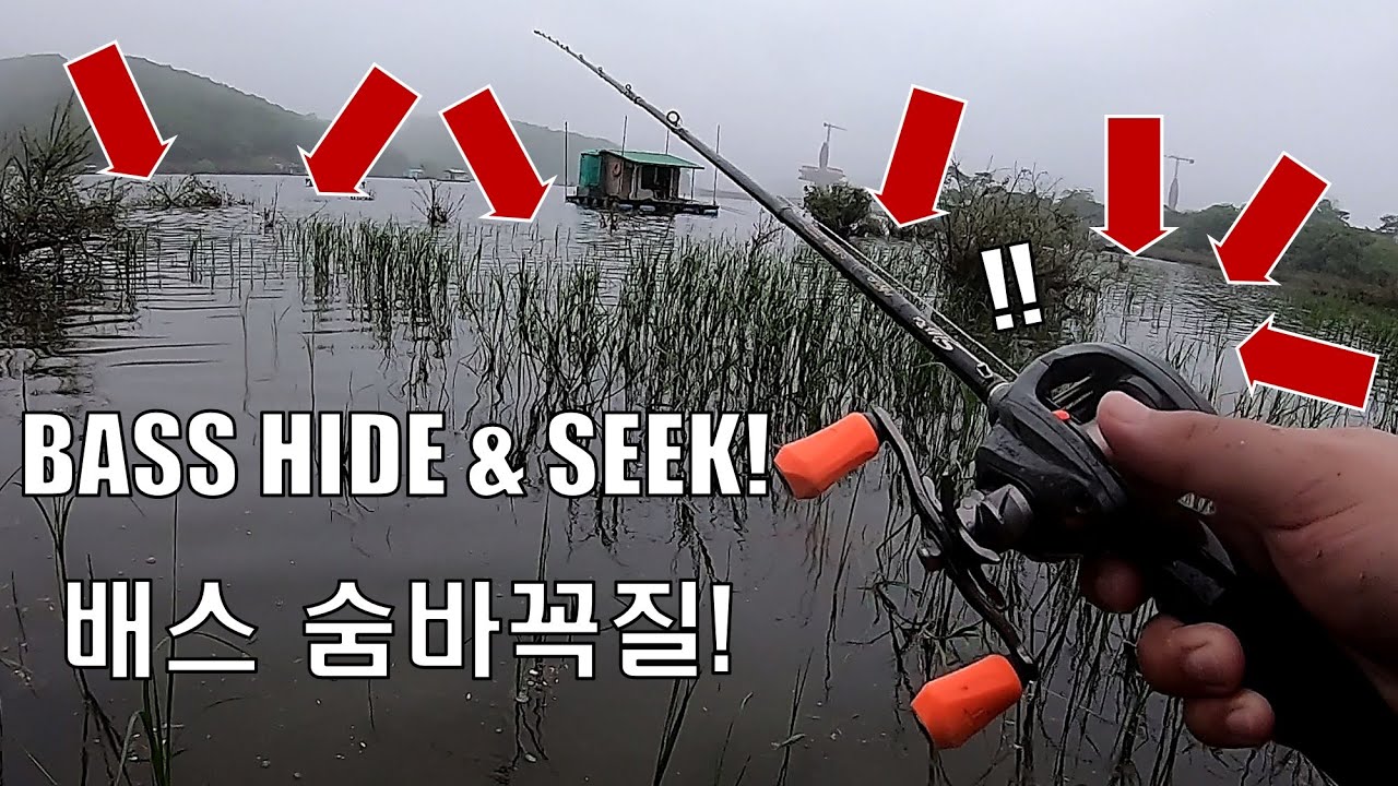 Finally FOUND THE BASS! Hide And Seek In The Weeds! Windy and Rainy ...
